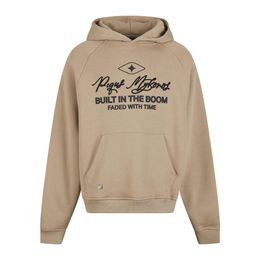 PEQUS Sweatshirt 'Built In The Boom' Herren Gr&ouml;&szlig;e XXL taupe / schwarz