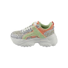 Buffalo Sneaker Damen Gr&ouml;&szlig;e 41 hellgr&uuml;n / orange / silber / wei&szlig; Sommerschuhe