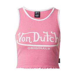 Von Dutch Originals Top 'Ashley' Damen Gr&ouml;&szlig;e S hellpink / wei&szlig;