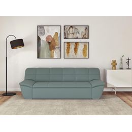 3-Sitzer DOMO collection "Splash, moderne Steppung im Sitz und R&uuml;cken, komfortabel", gr&uuml;n (mint), B:232cm H:76cm T:96cm, 100% Polyester, Sofas, flache Armlehnen zum Entspannen
