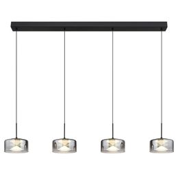 Globo LIGHTING LED Pendelleuchte "BELINDA", H: 150cm, 1 Stk.schwarz, Leuchten, Hängelampe/Hängeleuchte/Wohnzimmer/Esstisch/elegant