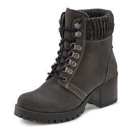 Lascana Stiefeletten Damen Gr&ouml;&szlig;e 41 dunkelgrau Winterschuhe