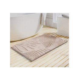 Badematte Grund Gr. 1, beige, rechteckig (50cm x 60cm ), 1 Stk., Badematten, Badematte