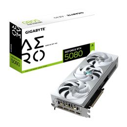 Gigabyte Grafikkarte "GeForce RTX 5080 AERO OC SFF 16G Grafikkarte - 16 GB GDDR7, 256 Bit, P", ohne farbbezeichnung, Grafikkarten