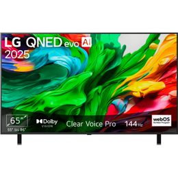 LG Mini-LED-Fernseher "65QNED85A6C", Energieeffizienz: E (A-G), schwarz, 65 ″, Fernseher