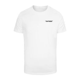 T-Shirt MisterTee "MisterTee Herren Outside Tee", Damen, Gr. XL, wei&szlig;, 100% Baumwolle, bedruckt, normal, Rundhals, Shirts T-Shirt