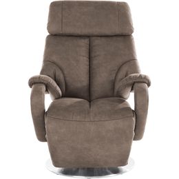 Sit & More TV-Sessel SIT & MORE "Invito", grau (taupe), B:80cm H:111cm T:80cm, NaturLEDER (echtes Rindsleder);Luxus-Microfaser (100% Polyester);Luxus-Kunstleder, Sessel, Fernsehsessel, in Gr&ouml;&szlig;e S, wahlweise mit Motor und Aufstehhilfe
