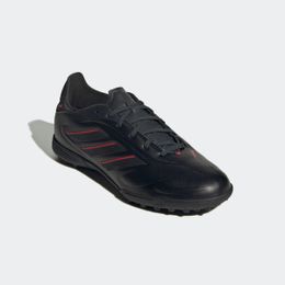 Fußballschuh adidas Performance "COPA PURE 3 LEAGUE KIDS TF", Mädchen, Gr. 36, schwarz (core schwarz, carbon, lucid rot), Synthetik, Schuhe