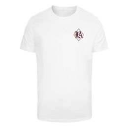 T-Shirt MisterTee "MisterTee Herren LA City Print Tee", Damen, Gr. 5XL, wei&szlig;, 100% Baumwolle, bedruckt, normal, Rundhals, Shirts T-Shirt