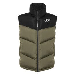 Kurzweste Plein Sport "Kurze Weste", Jungen, Gr. M, 65, military, Obermaterial: 100% Polyester; Futter: 100% Polyester; F&uuml;llung: 100% Polyester, Westen