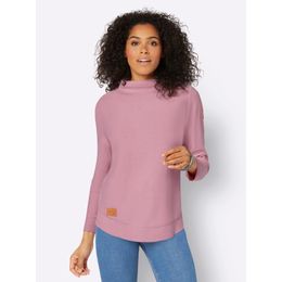 Strickpullover Casual Looks "Pullover", Damen, Gr. 38, rosa (ros&eacute;), 100% Baumwolle, unifarben, Pullover Strickpullover