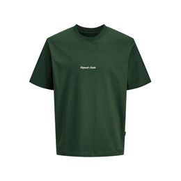 Jack & Jones PlusSize T-Shirt "JORNORREBRO EMB TEE SS CREW NECK PLS", Damen, Gr. 6XL, sycamore, Jersey, Obermaterial: 90% Baumwolle, 10% sonstige Fasern, JACK & JONES PLUSSIZE, bedruckt, regular fit normal, Rundhals, Shirts T-Shirt