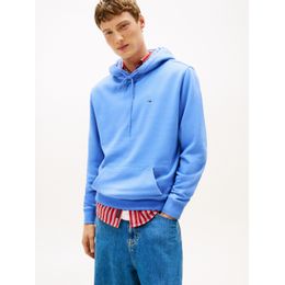 Sweatshirt TOMMY JEANS "TJM REG S FLAG HOODIE", Herren, Gr. L, light horizon blau, Sweatware, Obermaterial: 80% Baumwolle, 20% Polyester, regular fit, breiter Bund, Sweatshirts Sweatshirt