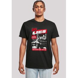 T-Shirt F4NT4STIC "Guns N' Roses Lies City Rock Music", Damen, Gr. 4XL, schwarz, Obermaterial: 100% Baumwolle, regular fit, Rundhals, ohne B&uuml;ndchen, Shirts T-Shirt, Premium Qualit&auml;t