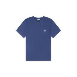T-Shirt 883POLICE "883 Police MULLIN T-SHIRT", Damen, Gr. L, air blau, 100% Baumwolle, unifarben, slim fit, Rundhals, Shirts T-Shirt