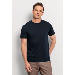 T-Shirt OLYMP "OLYMP Casual Wirk", Damen, Gr. L, blau (marine), 100% Baumwolle, Shirts T-Shirt