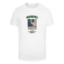 T-Shirt MisterTee "MisterTee Nuevayol Tee", Damen, Gr. XXL, wei&szlig;, 100% Baumwolle, bedruckt, normal, Rundhals, Shirts T-Shirt