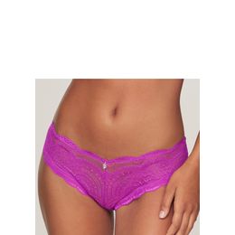 Panty Lascana "Kira", Damen, Gr. 32/34, lila, Spitze, Obermaterial: 88% Polyamid, 12% Elasthan, Unterhosen