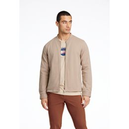 Hemdjacke LINDBERGH "LINDBERGH Hemdjacke", Herren, Gr. L, beige (sand mix), Obermaterial: 75% Polyester, 22% Viskose, 3% Elasthan; Futter: 95% Polyester, 5% Elasthan, schmal, Jacken