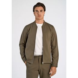 Hemdjacke LINDBERGH "LINDBERGH Hemdjacke", Herren, Gr. L, true army, Obermaterial: 75% Polyester, 22% Viskose, 3% Elasthan; Futter: 95% Polyester, 5% Elasthan, schmal, Jacken
