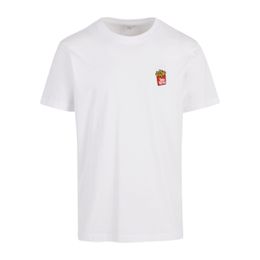 T-Shirt MisterTee "MisterTee Herren Today Is Fryday Tee", Damen, Gr. M, wei&szlig;, 100% Baumwolle, bedruckt, normal, Rundhals, Shirts T-Shirt