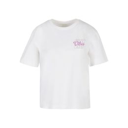 T-Shirt MISS TEE "Miss Tee Good Vibes Wording Tee", Damen, Gr. 4XL, wei&szlig;, 100% Baumwolle, bedruckt, oversize, Rundhals, Shirts T-Shirt