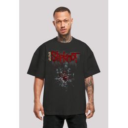 T-Shirt F4NT4STIC "Slipknot Shattered Glass", Damen, Gr. 4XL, schwarz, Obermaterial: 100% Baumwolle, oversize, Rundhals, ohne B&uuml;ndchen, Shirts T-Shirt, Premium Qualit&auml;t