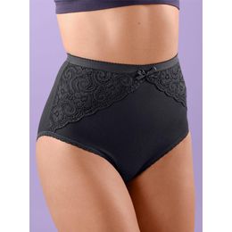 w&auml;schepur Taillenslip W&Auml;SCHEPUR, Damen, Gr. 44, 3 Stk., schwarz, 95% Baumwolle, 5% Elasthan, Unterhosen Taillenslip