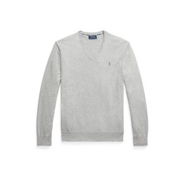 Polo Ralph Lauren Sweater 'LS SF VN PP-LONG SLEEVE-SWEATER' male Grey size XXL