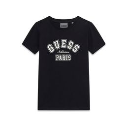 Guess T-Shirt 'Minime' M&auml;dchen Gr&ouml;&szlig;e 176 schwarz / wei&szlig;