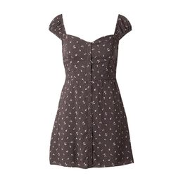 Hollister Kleid Damen Gr&ouml;&szlig;e 38 dunkelbraun / ros&eacute; / wei&szlig;