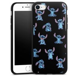 DeinDesign iPhone SE (2022) Handy Slim Case extra d&uuml;nn Silikon Handyh&uuml;lle schwarz H&uuml;lle Lilo & Stitch Disney Official Licensed Product Silikon Slim Case