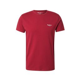 Pepe Jeans T-Shirt Herren Gr&ouml;&szlig;e XL cranberry / wei&szlig;