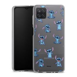 DeinDesign Galaxy A12 Handy Silikon H&uuml;lle Case transparent Handyh&uuml;lle Lilo & Stitch Disney Official Licensed Product Silikon Case
