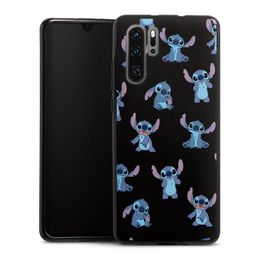 DeinDesign Huawei P30 Pro Handy Silikon H&uuml;lle Case schwarz Handyh&uuml;lle Lilo & Stitch Disney Official Licensed Product