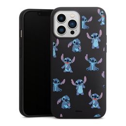 DeinDesign iPhone 13 Pro Max Handy Premium Silikon H&uuml;lle Handyh&uuml;lle schwarz Case Lilo & Stitch Disney Official Licensed Product Silikon Premium Case