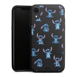 DeinDesign iPhone Xr Handy Premium Silikon H&uuml;lle Handyh&uuml;lle schwarz Case Lilo & Stitch Disney Official Licensed Product Silikon Premium Case