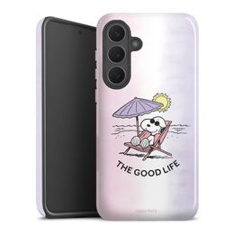 DeinDesign Galaxy S25 FE Handy Panzer Handyh&uuml;lle robuste Outdoor H&uuml;lle Schutzh&uuml;lle gl&auml;nzend Snoopy Official Licensed Product Peanuts Tough Case