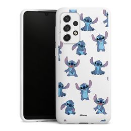 DeinDesign Galaxy A33 5G Handy Silikon H&uuml;lle Case wei&szlig; Handyh&uuml;lle Official Licensed Product Lilo & Stitch Disney Silikon Case