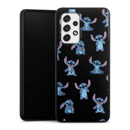 DeinDesign Galaxy A53 5G Handy Silikon H&uuml;lle Case schwarz Handyh&uuml;lle Official Licensed Product Lilo & Stitch Disney