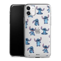 DeinDesign iPhone 11 Handy Slim Case Silikon Handyh&uuml;lle transparent H&uuml;lle extra d&uuml;nn Disney Lilo & Stitch Official Licensed Product Silikon Slim Case