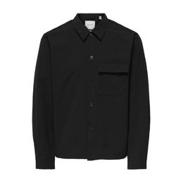 Only & Sons Only & Sons Button Up Shirt 'ONSFLEX' male Black size XS