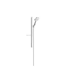 Hansgrohe Raindance Select S120 BrauseSet 27648400 chrom/wei&szlig;, mit 90 cm Brausestange, Ablage