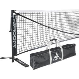 Pickleballnetz Joola "Symmetry Pickleball Net", schwarz-weiß (schwarz, weiß), Sport-Netze, B/H/L: 91,5cm x 91,5cm x 670cm, Aluminium, Polyester, mit Stahlrahmen, PPVC-Netz, Outdoor / Out-/ Indoor, inkl. Tragetasche, B:91,5cm H:91,5cm L:670cm