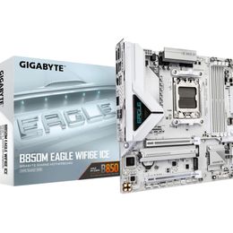 Gigabyte Mainboard "B850M EAGLE WIFI6E ICE Mainboard &ndash; Unterst&uuml;tzt AMD Ryzen 9000 Serie CP", ohne farbbezeichnung, B:26,7cm H:7,4cm T:27,6cm, Mainboards