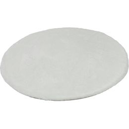 Schöner Wohnen Kollektion Fellteppich "Tender" Gr. 9, weiß, H:26mm Ø:120cm, Kunstfaser, SCHÖNER WOHNEN-KOLLEKTION, Teppiche, Fellteppich, besonders weich durch Microfaser, Kunstfell, waschbar, Wohnzimmer