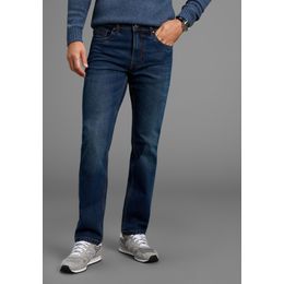 Straight-Jeans Arizona, Damen, Gr. 24, N + U Gr, dunkelblau used, Denim/Jeans, Obermaterial: 99% Baumwolle, 1% Elasthan, unifarben, straight fit lang, Jeans Straight-Jeans