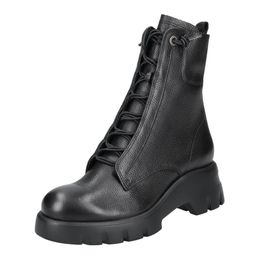 Schn&uuml;rstiefelette Paul Green "Paul Green Stiefelette Glattleder", Damen, Gr. 38,5, schwarz, Glattleder, Schuhe Schn&uuml;rstiefelette