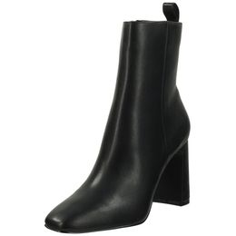 High-Heel-Stiefelette Steve Madden "Steve Madden Stiefelette Lederimitat", Damen, Gr. 40, schwarz, Lederimitat, Schuhe