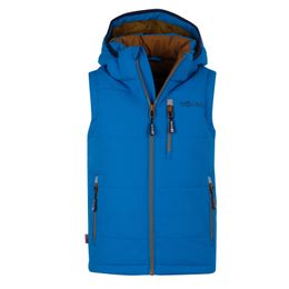 Steppweste Trollkids "KIDS NARVIK VEST XT", Mädchen, Gr. 140, blau (azure blau, bronze), Obermaterial: 100% Polyester. Futter: 100% Polyamid. Wattierung: 100% Polyester, Westen Steppweste